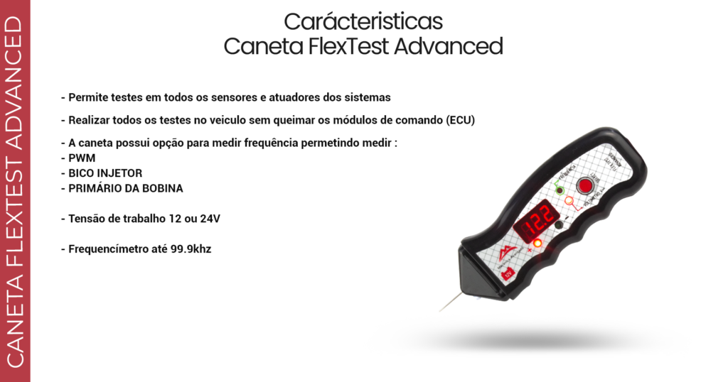 CANETA DE POLARIDADE FLEX TEST ADVANCED – Mecânica Avançada